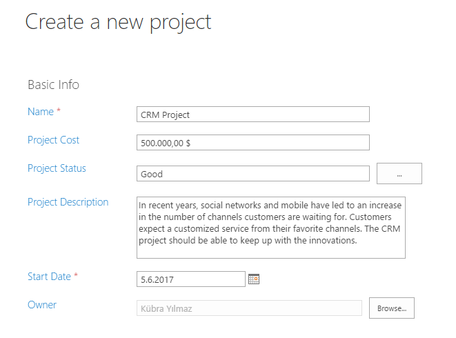 Creating a Project with Project Online - Rota Bilgi Teknolojileri